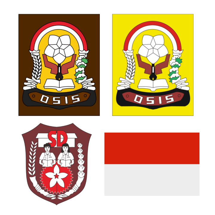 Bordir Emblem Osis / Bet / Logo Sekolah SD SMP SMA MERAH PUTIH | Lazada ...