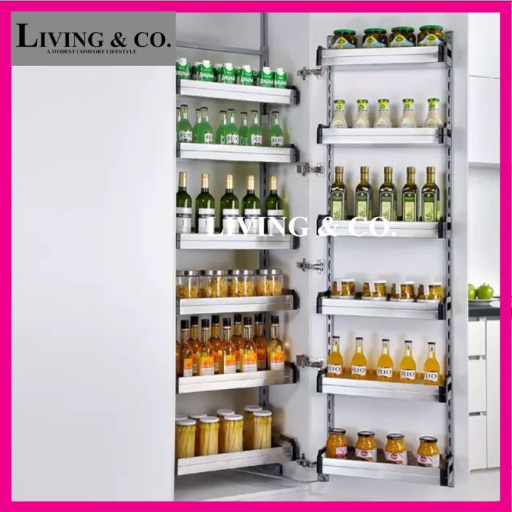 Cabinet cupboard pull rail ladder high rack kitchen/6-tier kitchen tall ...