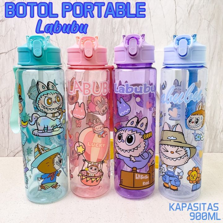BOTOL MINUM VIRAL LABUBU KAPASITAS 900 ML - BOTTLE WATER LABUBU - BOTOL ...