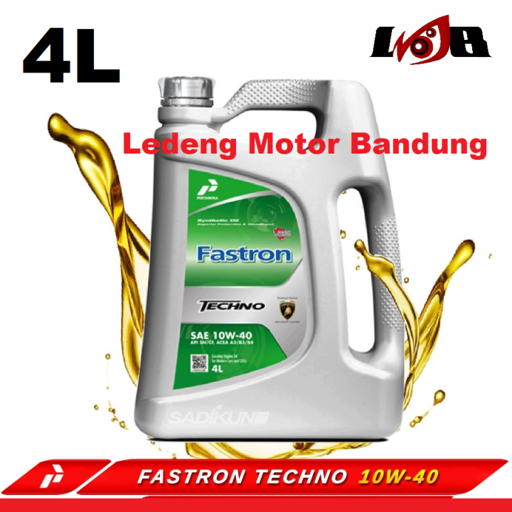 Pertamina Fastron Techno 10W-40 API SN Oli Mobil Galon 4L | Lazada ...