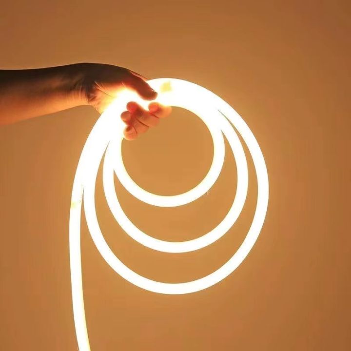 1/3/5/10Meters w/ Plug Neon LED Strip 360 Degree Luminous Round Strip ...