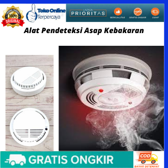 COD Smoke Detector Alarm Kebakaran Gedung kantor Rumah Kuat awet ...