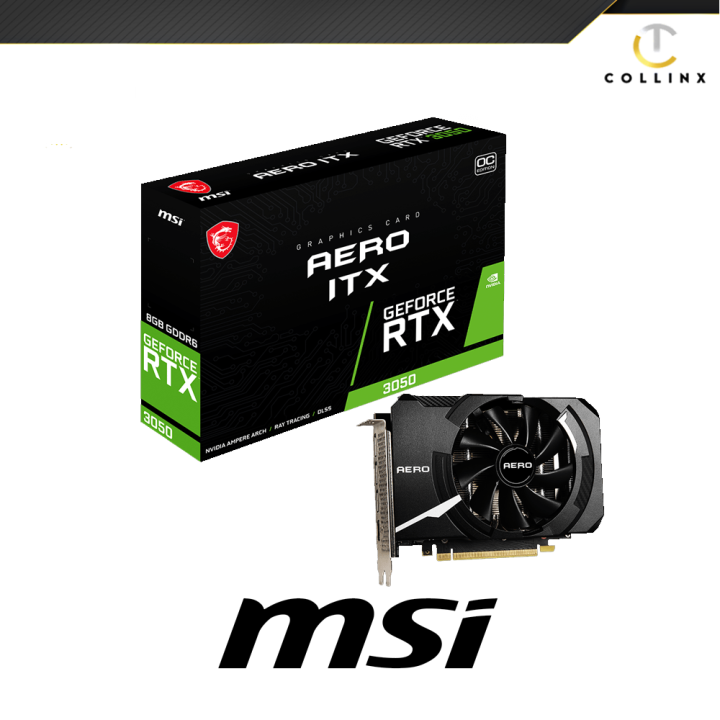 RTX 3050 MSI Aero ITX Graphics Card | 8GB GDDR6 Nvida GeForce Videocard ...