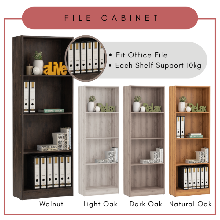 ALiST - ECO 4C File Cabinet / File Rack / 4 Tier Book Rack / Display ...