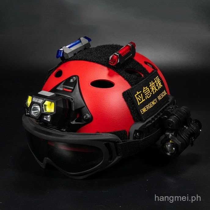 fastFire Emergency Helmet Water Rescue Helmet Red Anti-Flood Rescue ...