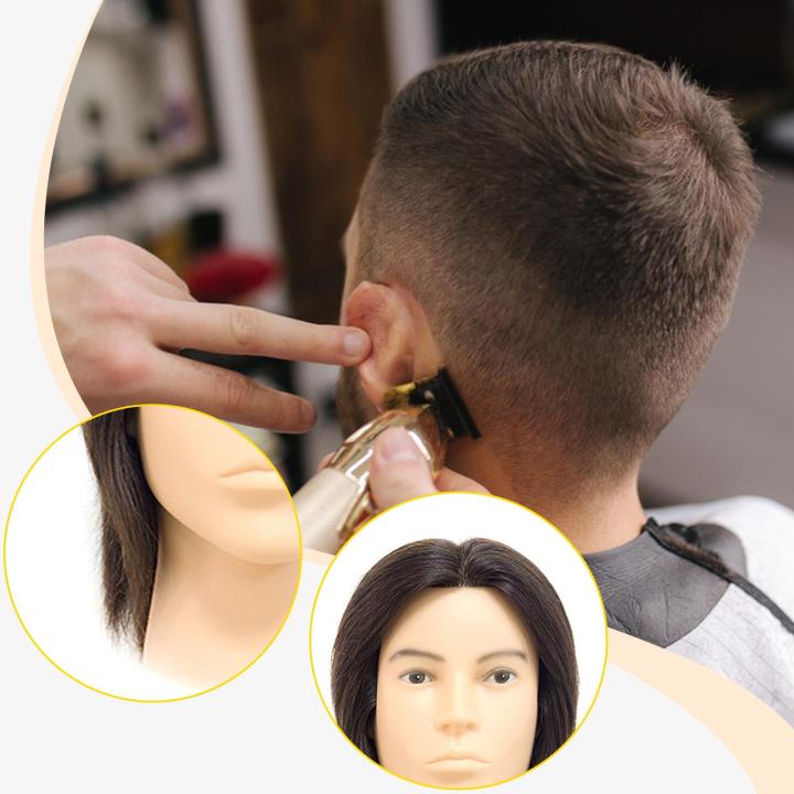footful Barber Training Men Mannequin Head Realistic PVC Model | Lazada ...