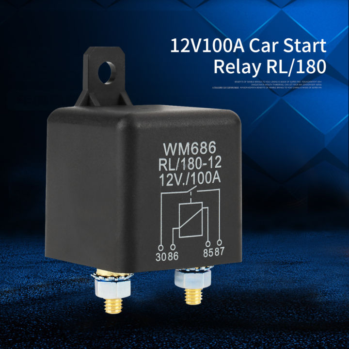 Car Relay 12V 100A Normal Open Heavy Duty Car Starter Relay for Control ...