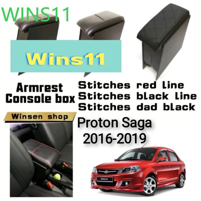 Proton saga 2016-2018 armrest console box | Lazada
