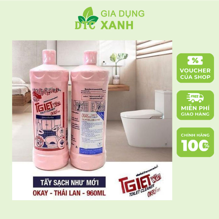 Nước Tẩy Bồn Cầu Okay Pink Thái Lan 960ml, NƯỚC TẨY BỒN CẦU- NHÀ VỆ ...