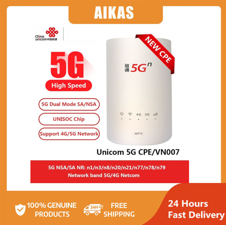 AIKAS Router Box 5g/4g Lte 2.3 Gbps Unicom CPE Vn007 Unlocked Version ...