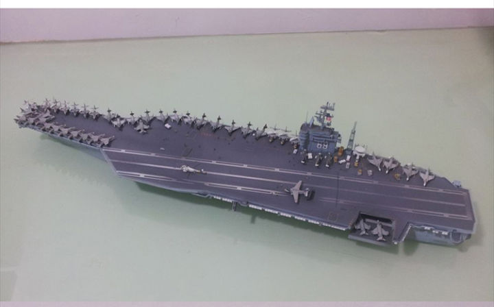 Trumpeter Assembles Military Aircraft Carrier Model 1/700 American ...