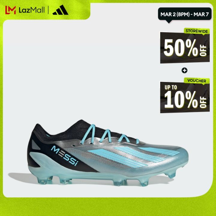 adidas Football X Crazyfast Messi.1 Firm Ground Boots Unisex Silver ...