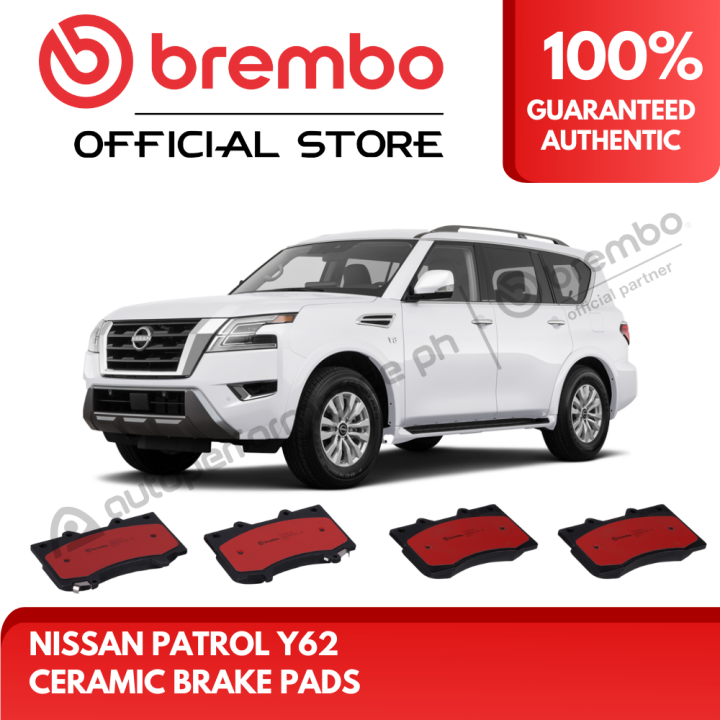 Front Brake Pads for Nissan Patrol Y62 - Brembo Ceramic (P56081N ...