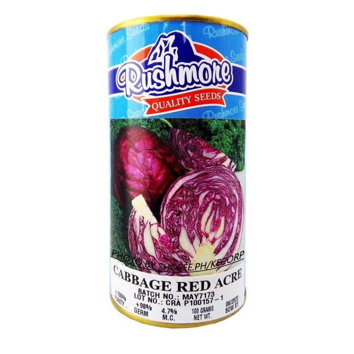 Rushmore Cabbage Red Acre Can 100g | Lazada PH