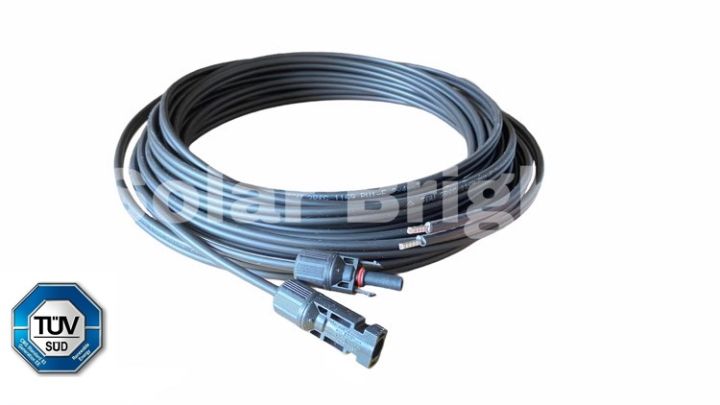 6mm2 Solar PV Cable 5 10 15 20 100 Meters MC4 twin-core DC Power Solar ...