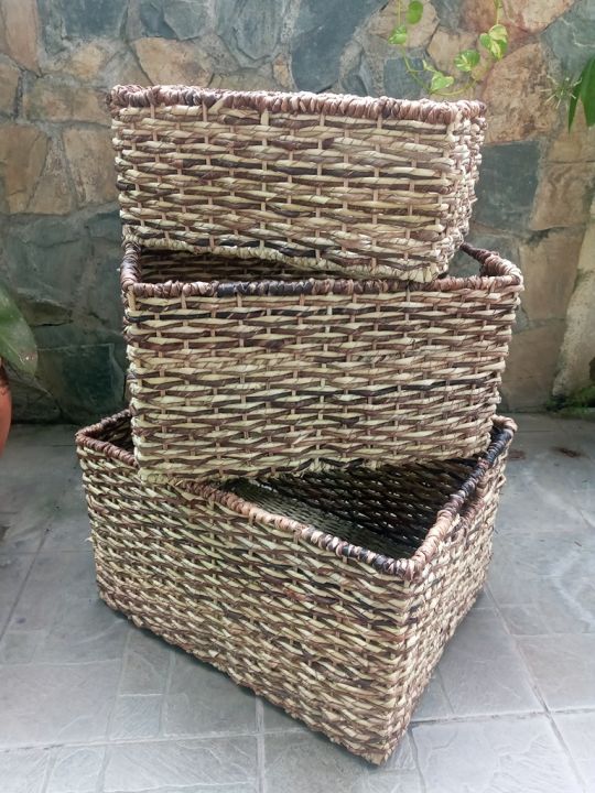 Native Storage Baskets WITH COVER | Lazada PH