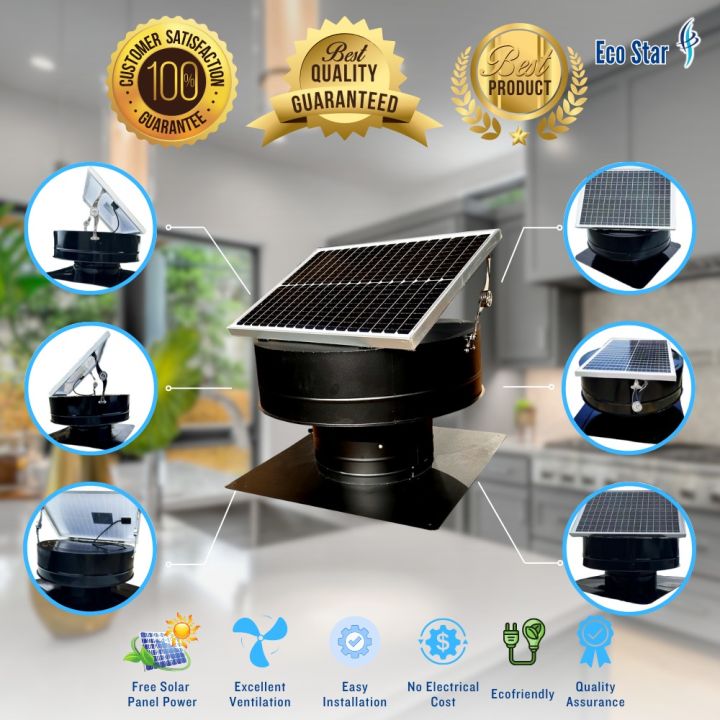 Solar Roof Ventilator 40w ECO STAR Roof Ventilator 25year Manufacturer ...