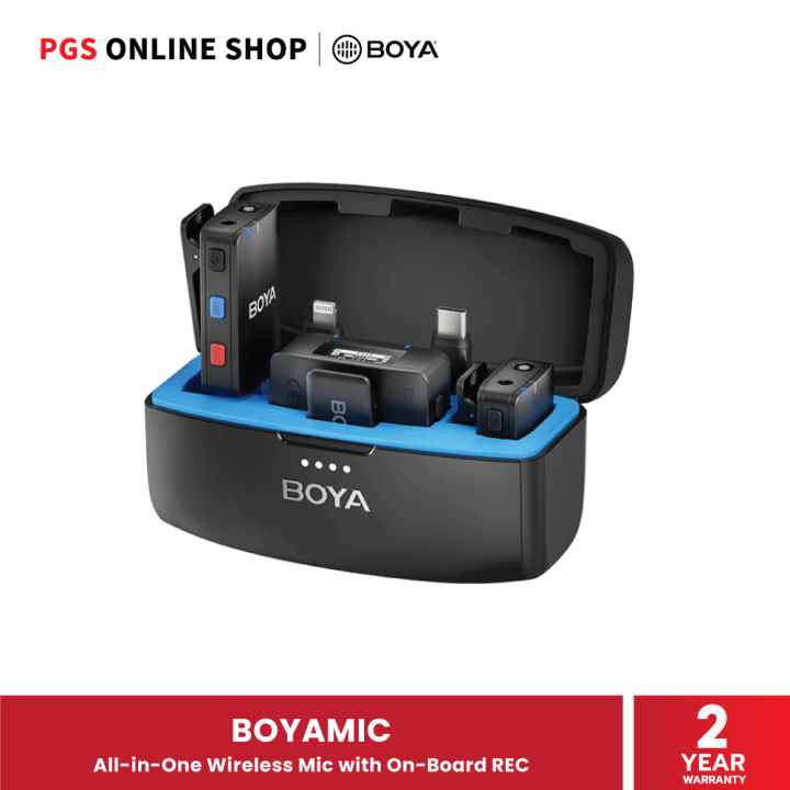 BOYAMIC Wireless Mic with Onboard REC, ไมค์ไร้สาย, ไมค์อัดเสียง, แบบมือ ...