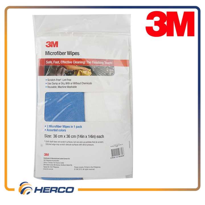 3M Microfiber Cloth Wipes Blue & White | Lazada PH