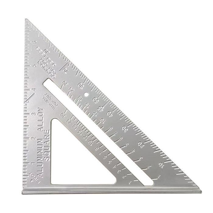 Penggaris Arsitek Segitiga Siku Aluminium Speed Square Sudut Derajat ...