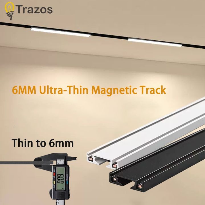 Magnetic Light Track 6MM Ultra Thin Surface Mount Ceiling Lighting ...