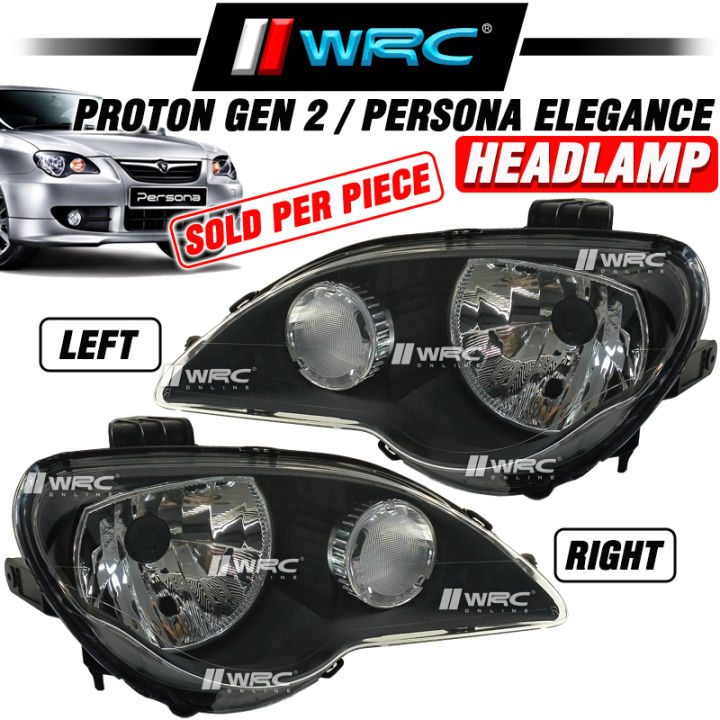 Proton Gen 2 / Persona Elegance Headlamp ( Clear + Black ) | Lazada