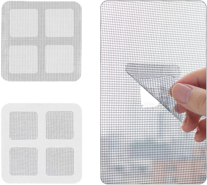 Window Screen Repair Patch Set Self Adhesive Waterproof Fiberglass ...