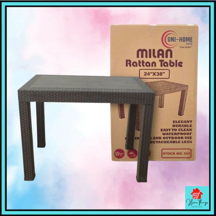 24X38 MILAN RATTAN TABLE / RATTAN TABLE / 24X38 TABLE / 4 SEATER TABLE ...