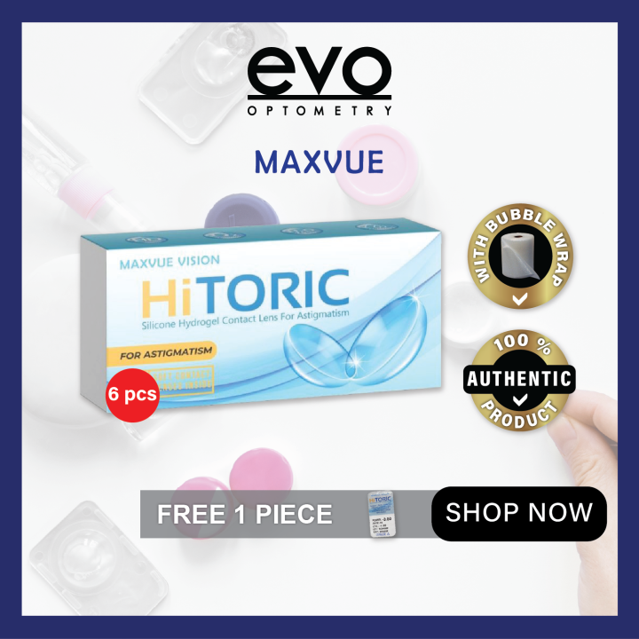 MAXVUE Hi TORIC Silicone Hydrogel Contact Lenses for Astigmatism | Lazada