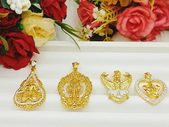 ๋JIJD C50 จี้ครุฑ จี้พญาครุฑล้อมเพชรสวิสเงางาม เสริมบารมี เสริมดวง ...