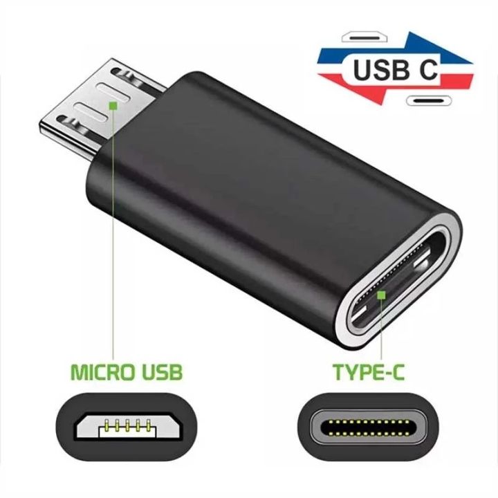 USB Type C Female To Micro USB Male Adapter Connector Type-C Micro USB ...