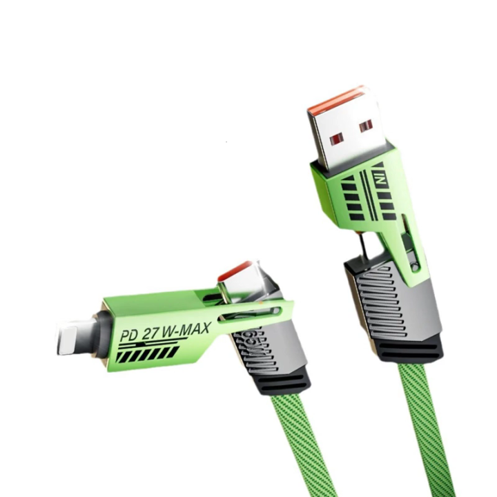 Two Device Fast Charging Cord 65W Supercharges Technology Metal ...