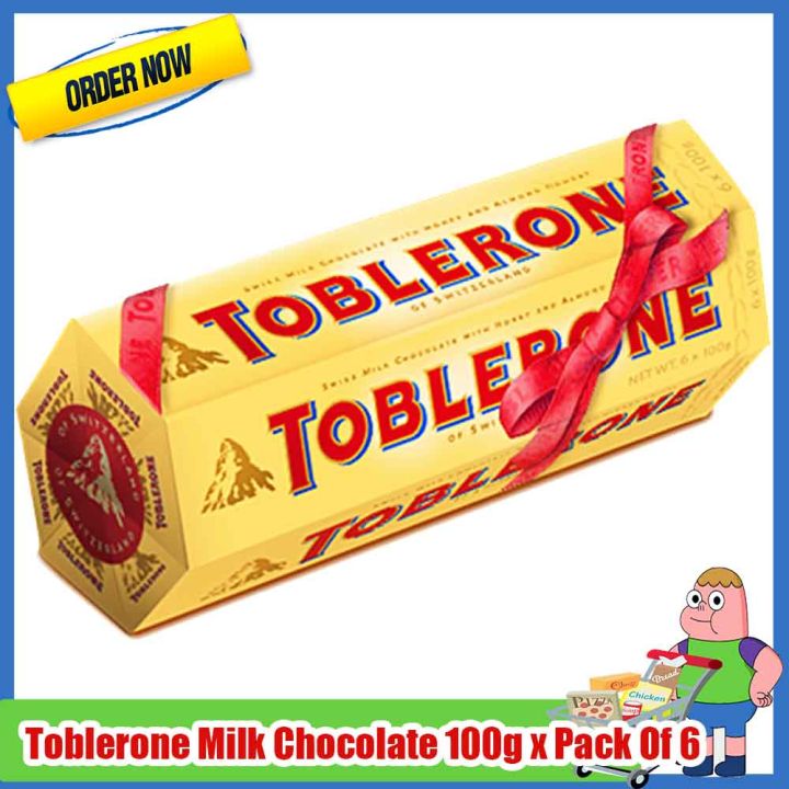 Toblerone Milk Chocolate 100g x Pack Of 6 perfect as a gift for your ...