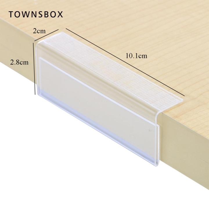 50pcs Acrylic Label Frame L Sign Holder Shelf Edge Price Talker Shelf ...