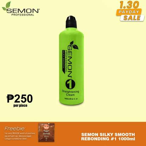Semon Rebonding Silky Smooth Green #1 ONLY 1000ml | Lazada PH