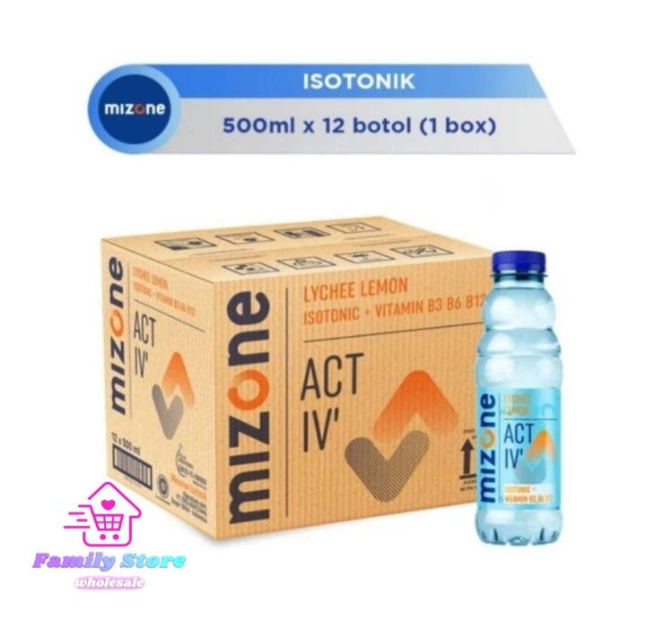 500ml X 12 botol Mizone Minuman Isotonik Dengan Kandungan Vitamin ...