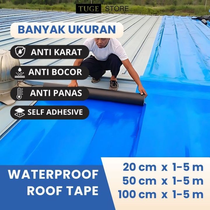 TUGE COD Lakban Anti Bocor Roof Waterproof Membrane TAPE Aluminium Foil ...