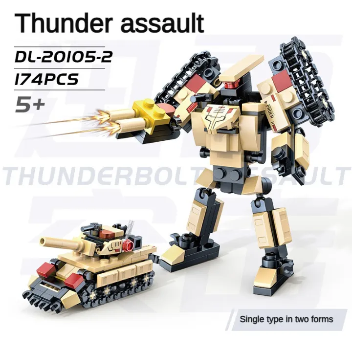 Lego Building Blocks Transforming Robot Armor Mechanical Transforming ...