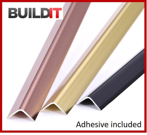 BuildIt Aluminum Tile / Wall / Floor Angle Bar 2.4 Meters (includes ...