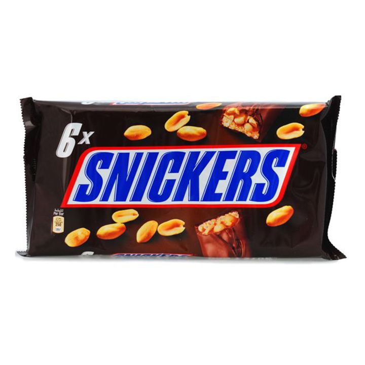 Snickers Classic Chocolate Bar 6 Pack 306g | Lazada PH