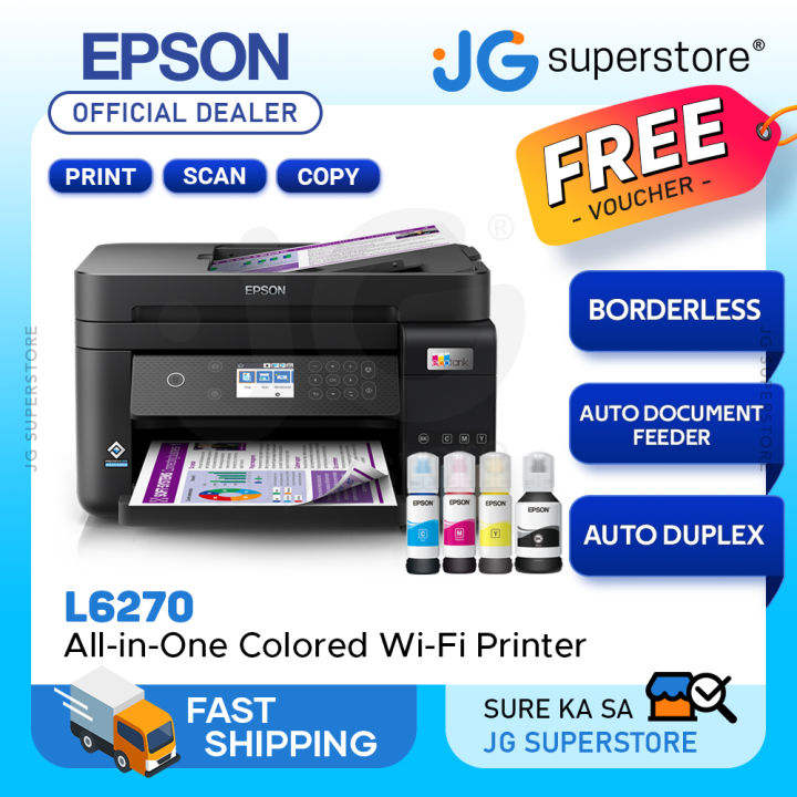 Epson EcoTank L6270 A4 Colored Wi-Fi Duplex All-in-One Ink Tank ...