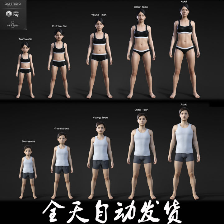 Daz3D Studio G8 series age deformers can guide MAYA MAX U3D UE4 CC3. | Lazada PH