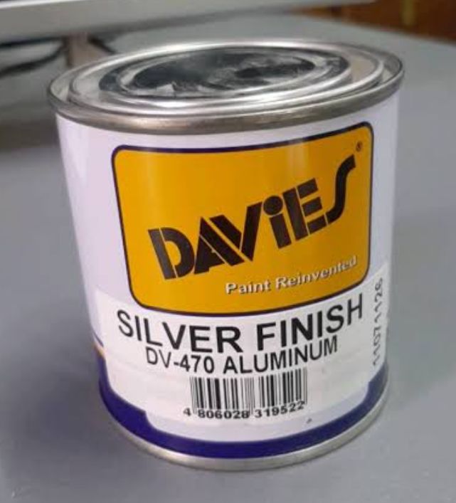 DAVIES SILVER FINISH DV-470 ALUMINUM 1/4 LITER ALUMINUM PAINT SILVER ...