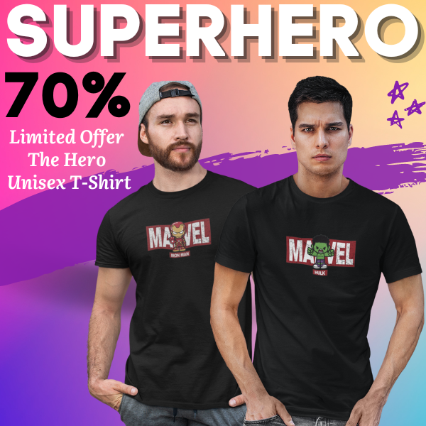 Superhero Tshirt Unisex T-Shirt by Godzilla Tee™ DC Hero Tee Shirt ...