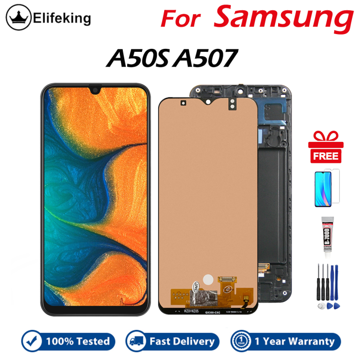 LCD For Samsung A50S A507 SM-A507FN/DS Display Touch Screen Digitizer Assembly Replacement No ...