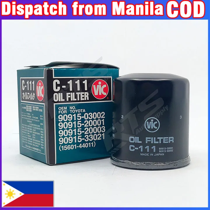 VIC Oil Filter C111 for Toyota Fortuner Innova Hilux Revo Hiace Rav4 ...