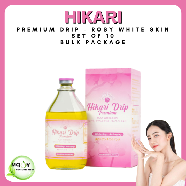 Hikari Drip SET 10 Premium Rosy White Skin by 500ml Japan premium ...