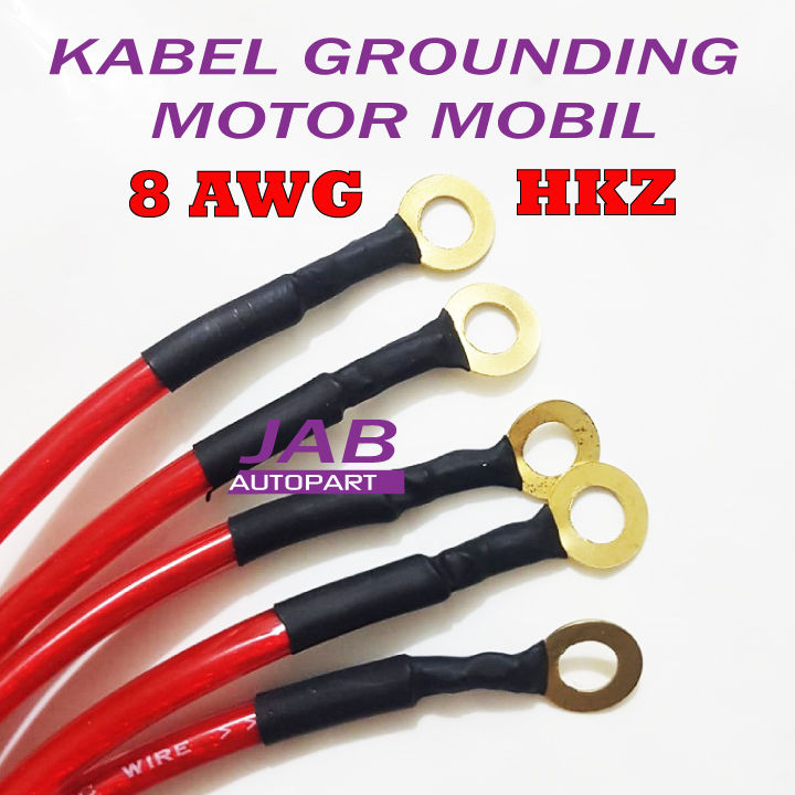 Kabel Grounding Mobil Motor Mobil Ground Wire Kit 8 AWG HKZ | Lazada ...