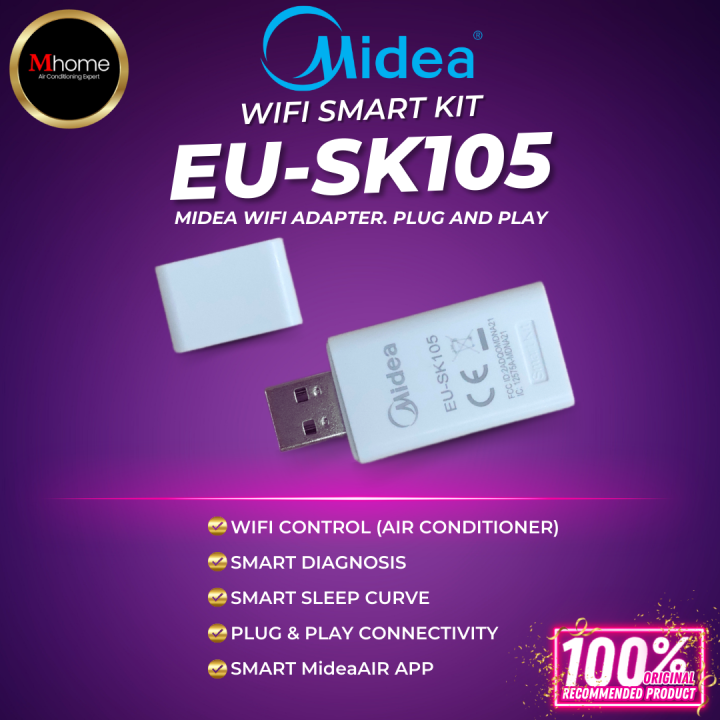 MIDEA EU-SK105 WIFI SMART KIT APPLICABLE TO INVERTER AND NON-INVERTER ...