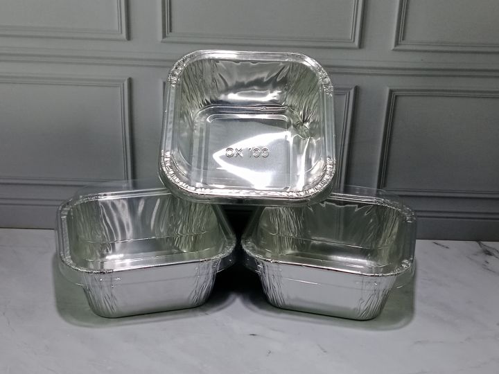Aluminium Tray OX-100 / Wadah Cup Aluminium Foil Tray / OX-100 | Lazada Indonesia
